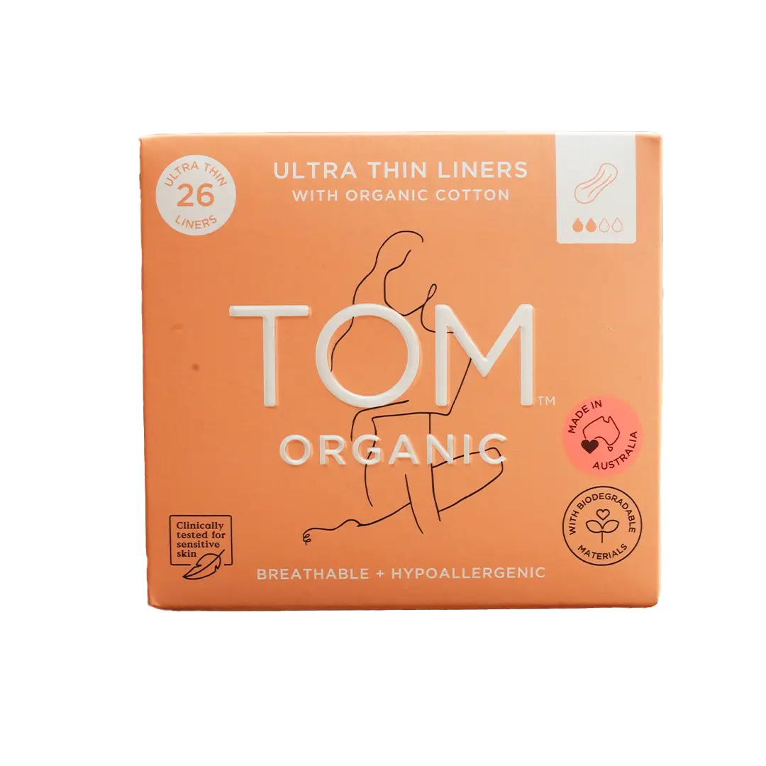 TOM ORGANIC Ultra Thin Panty Liners – 26 Packs – Thrive Journey